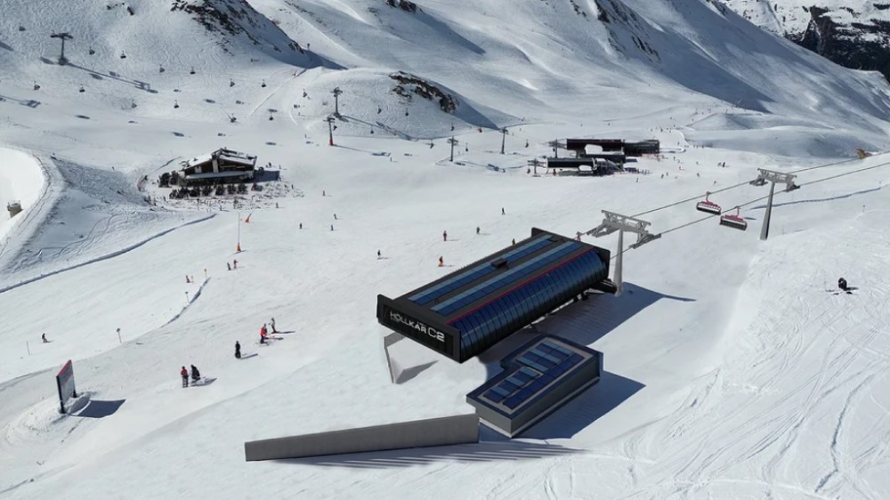 De nieuwe Höllkarbahn C2 lift bij Ischgl