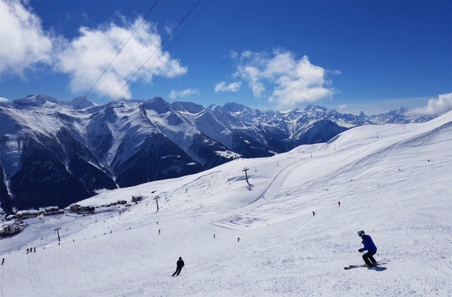 Wintersport Greich - Dorp in Zwitserland
