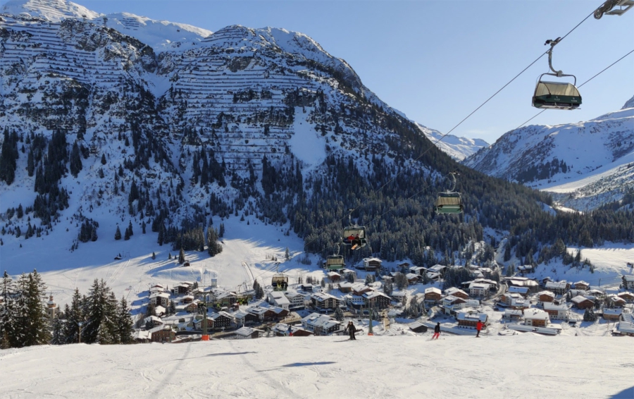 Wintersport Lech - Dorp in Oostenrijk