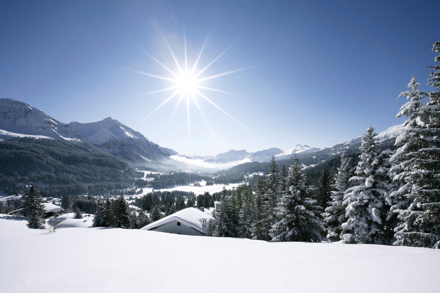 Wintersport Valbella - Dorp in Zwitserland